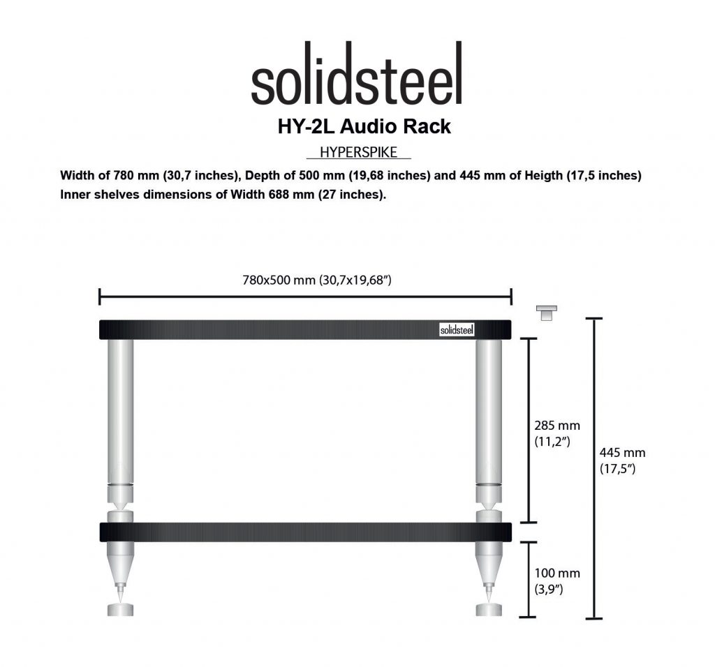 SolidSteel Hyperspike HY-2 High-End Audio Rack - Eastern Hi fi